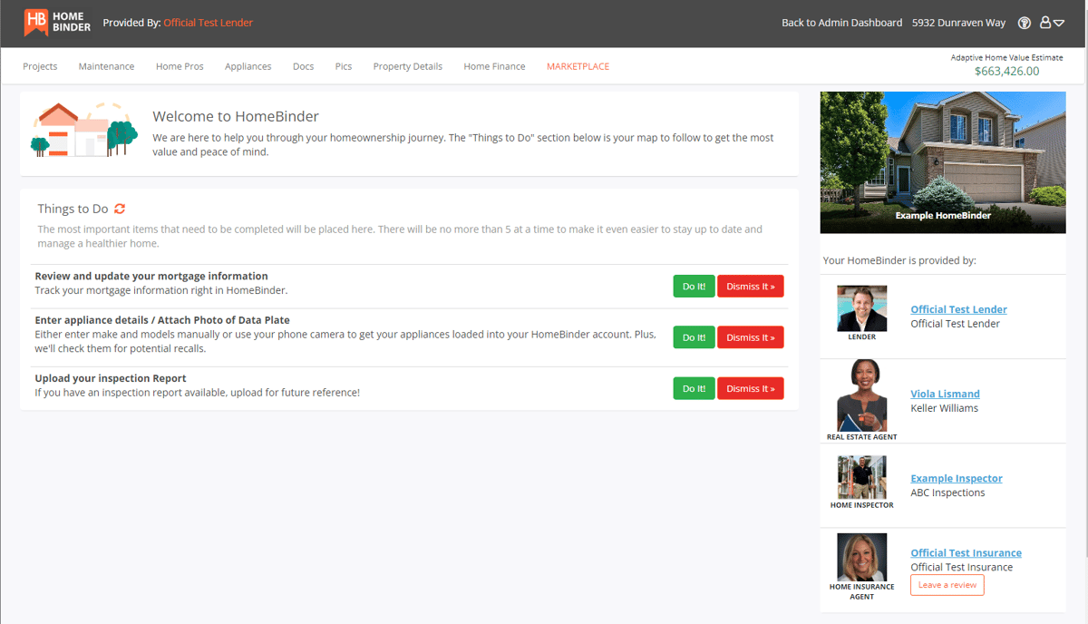 HomeBinder for Real Estate Agents